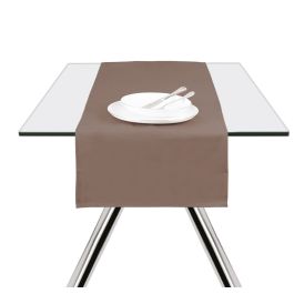 Runner, grigio, 100% cotone, 45x140 cm